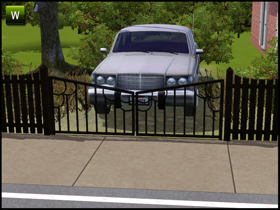 The Sims Resource | Fancy Metal Driveway Gate