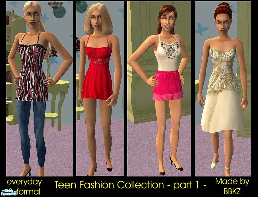 The Sims Resource - Teen Fashion Collection - part 1
