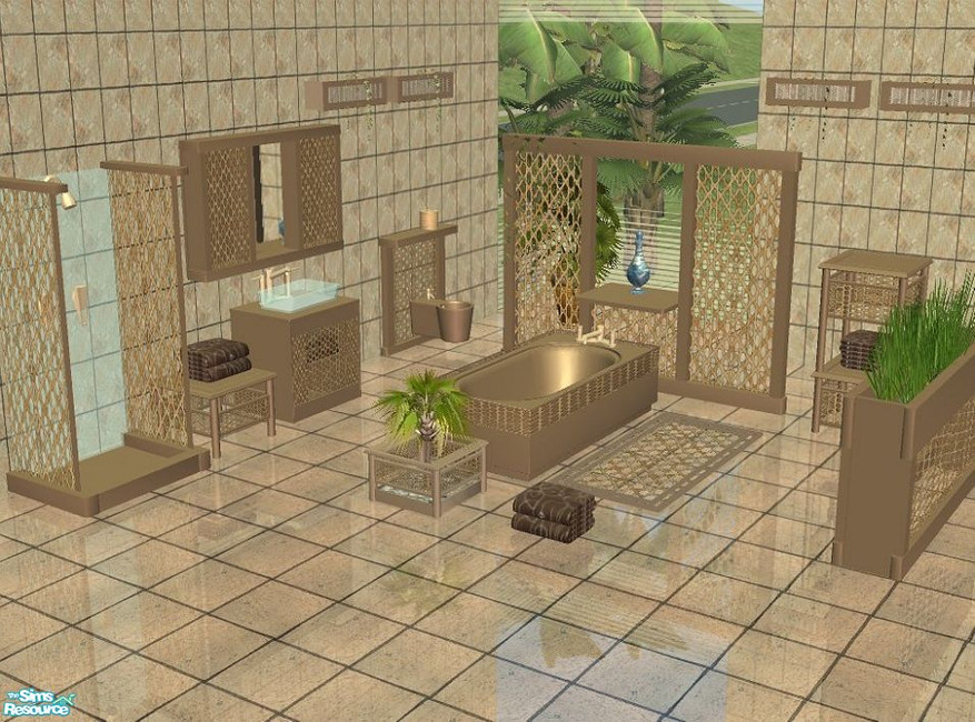 The Sims Resource - Bathroom Orlando Wood