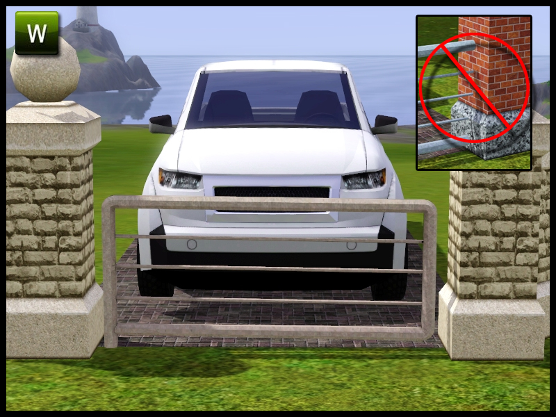 The Sims Resource | Single Metal Ranch Gate - Big Fences