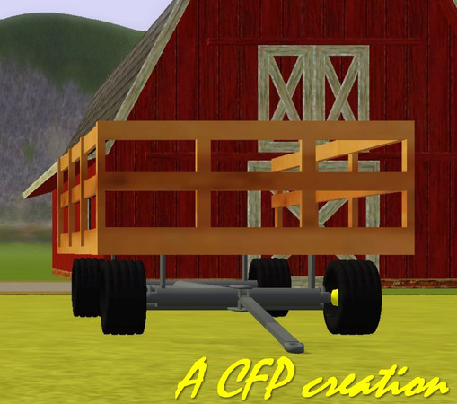 The Sims Resource | Farm Hay Wagon