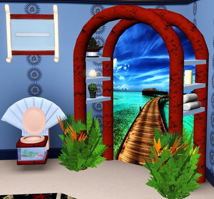 The Sims Resource | Submarine Bathroom - Decorated Shelves by Canelline.