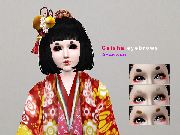 The Sims Resource | Geisha eyebrows