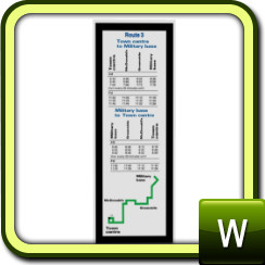 The Sims Resource | Bus Stop Timetable