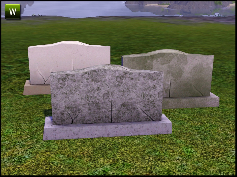 The Sims Resource | Wide Tombstone