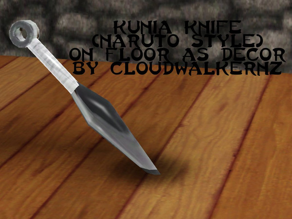 The Sims Resource | Kunia knife on floor as decor