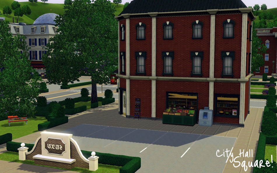 The Sims Resource - City Hall Square
