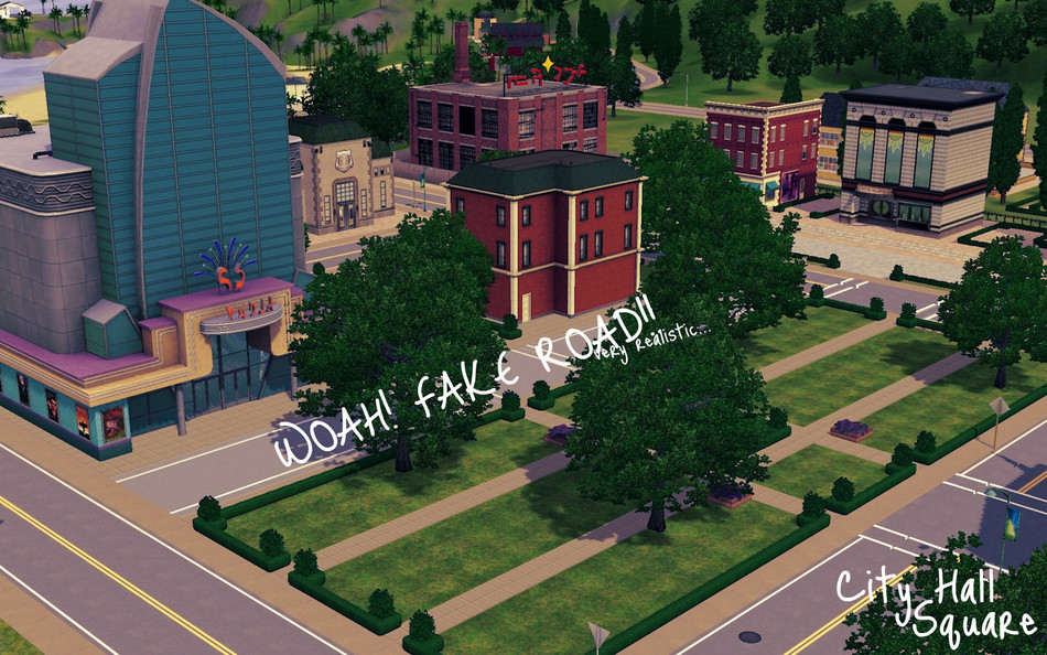 The Sims Resource - City Hall Square