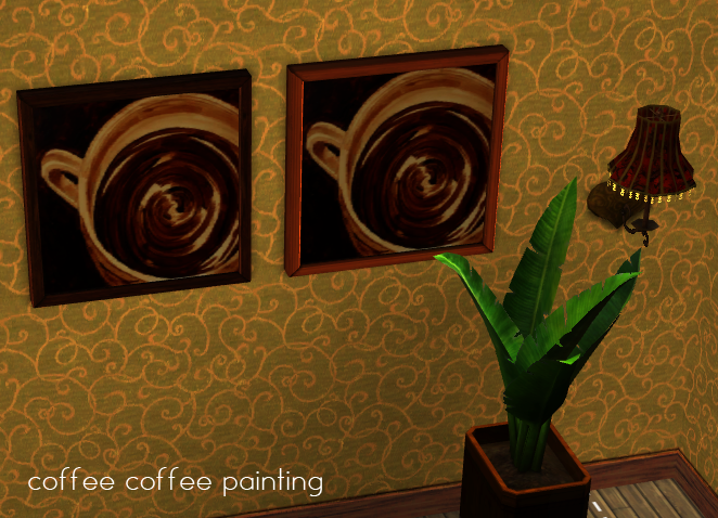 The Sims Resource | Coffee Coffee Painting
