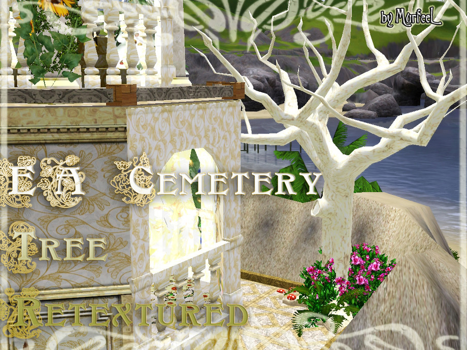 The Sims Resource | EA Cemetery Tree -- Recolorable!