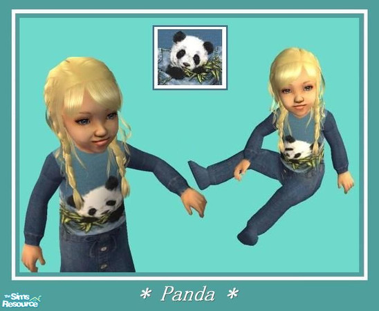 The Sims Resource | Wild Life Pyamas - Panda
