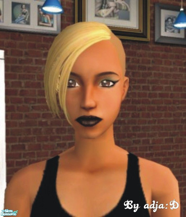 The Sims Resource | Rihanna Alike Haircut - Ordinary Colors - Blonde