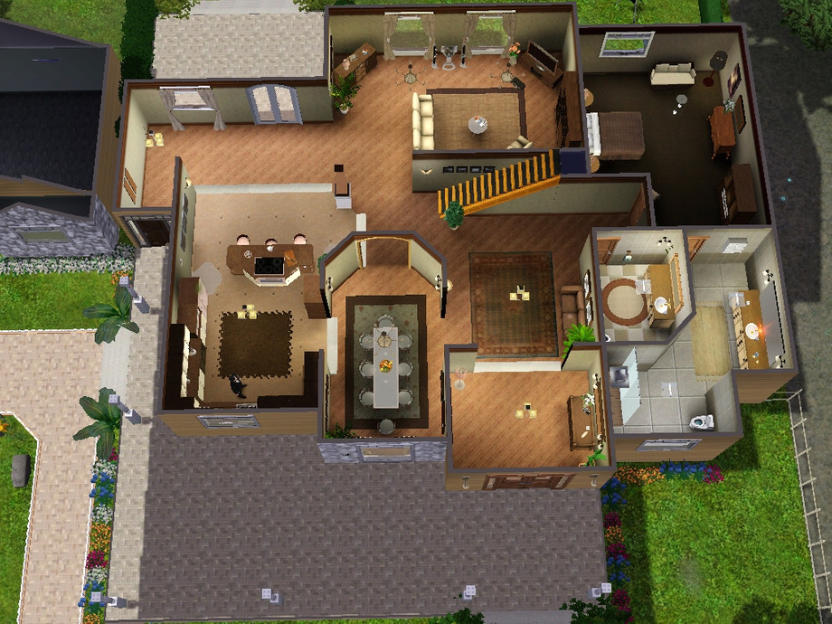 The Sims Resource | Big house for big family