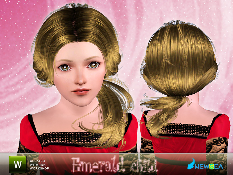 The Sims Resource | Newsea Emerald Child Hairstyle