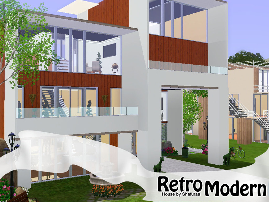 The Sims Resource - Retro Modern House
