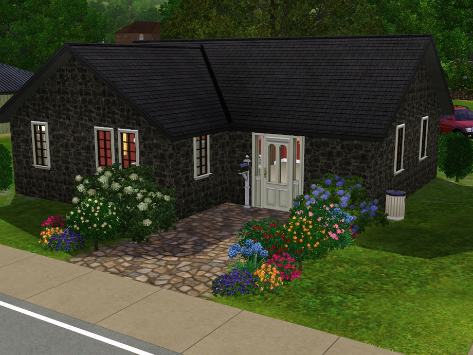 The Sims Resource | Starter home-(Monotone house redone)