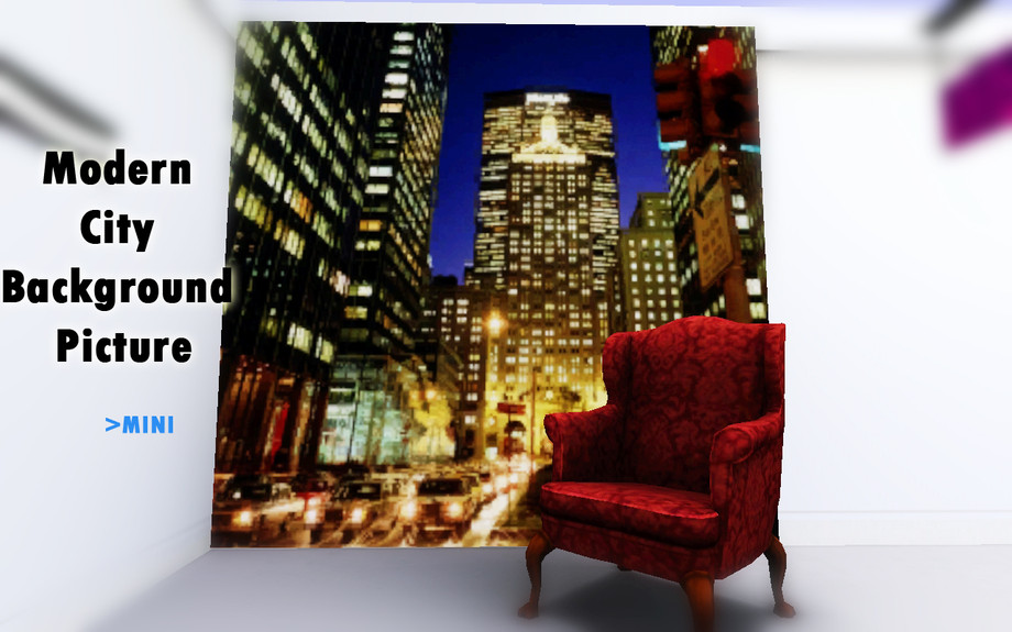 The Sims Resource | Modern City Background Picture