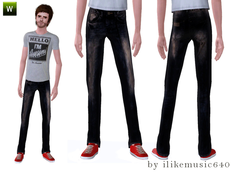 The Sims Resource | Men's Jeans 1