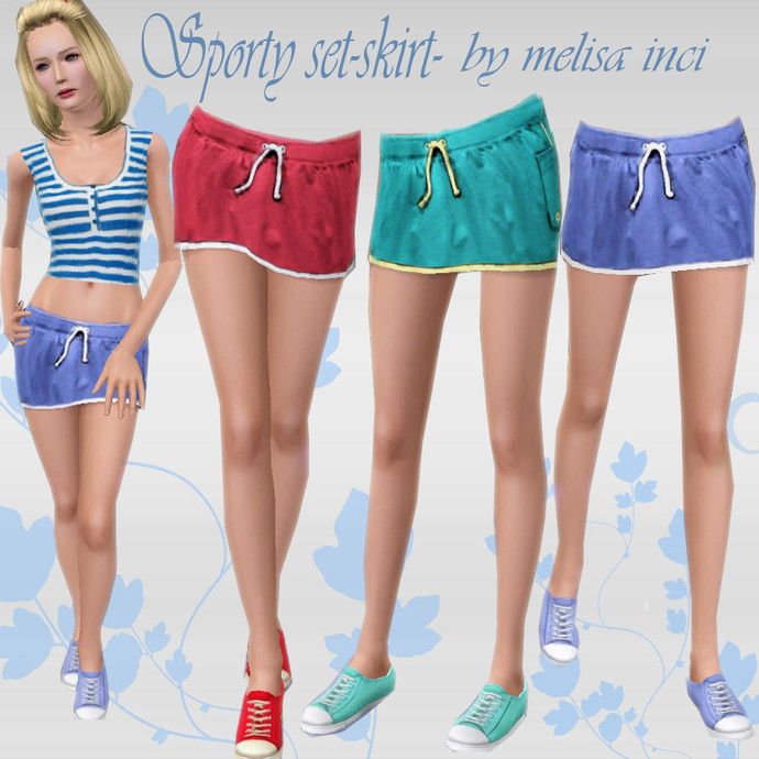 The Sims Resource | Sporty Set Skirt