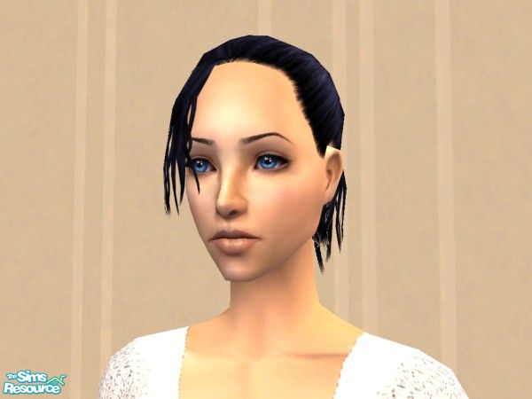 The Sims Resource | Sim_man123\'s Curly Ponytail 2 Recolor - Blue