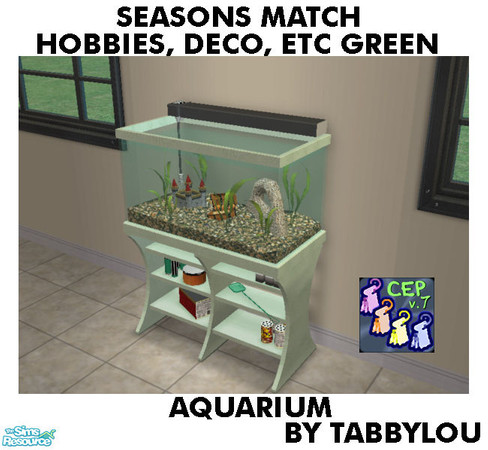 The Sims Resource | TL - SM HobbiesDecoEtc Green Aquarium