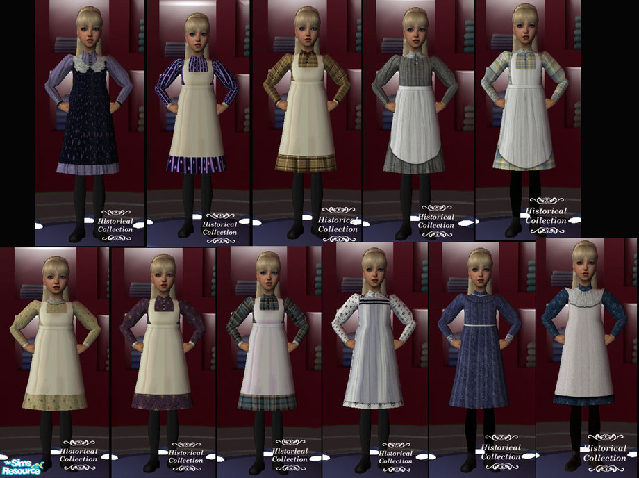 The Sims Resource | Pinafore Dresses