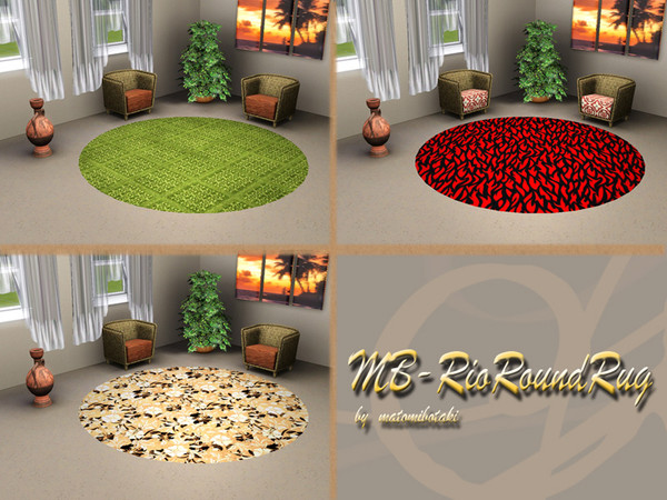 The Sims Resource | MB-RioRoundRug