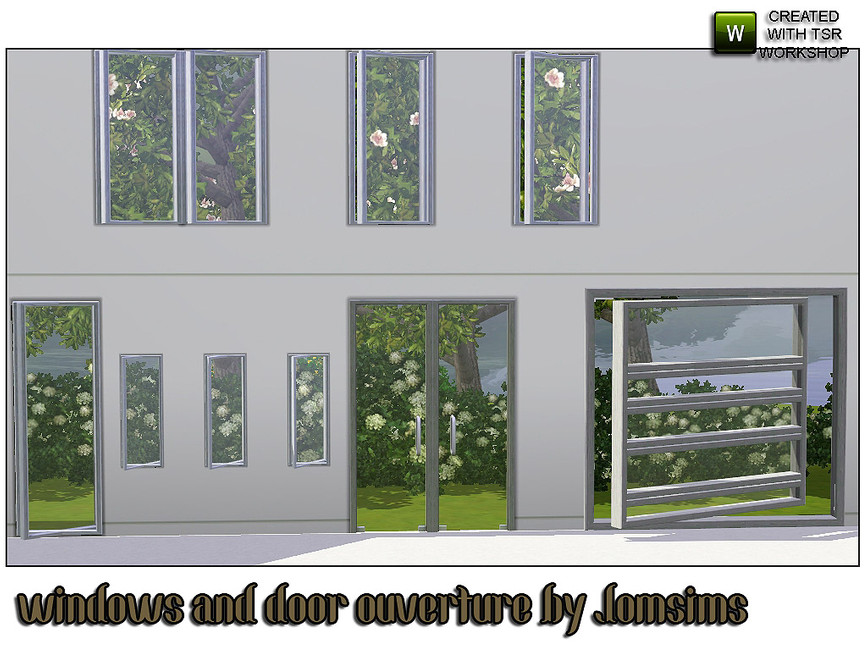 The Sims Resource - windows door ouverture