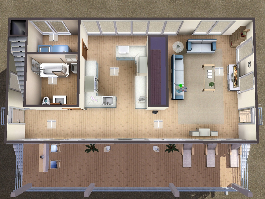 The Sims Resource - Loft House