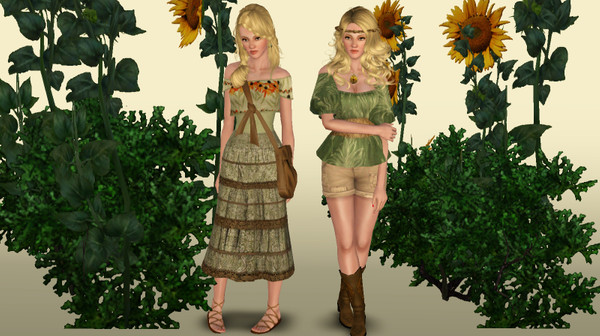 The Sims Resource | Screenshot - Bohemian Sunflowers
