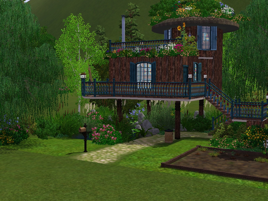 The Sims Resource - Eco-Ethno-Earthship swamphouse