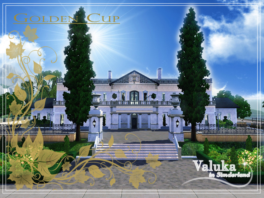 The Sims Resource | Golden Cup manor (No CC)