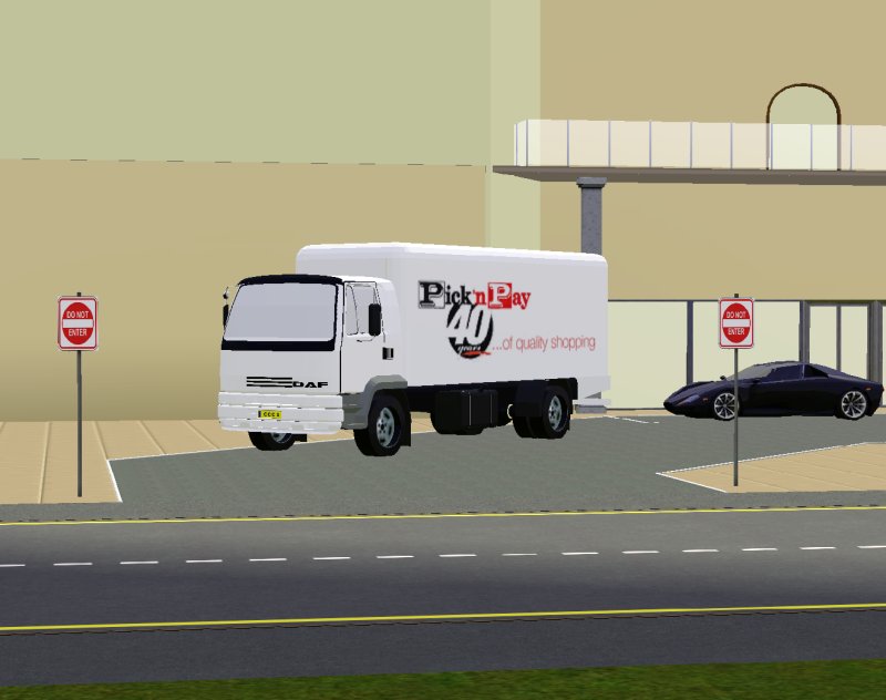 The Sims Resource | Decor Vehicle Pik 'n Pay Truck