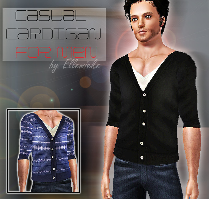 The Sims Resource - Casual Cardigan for men