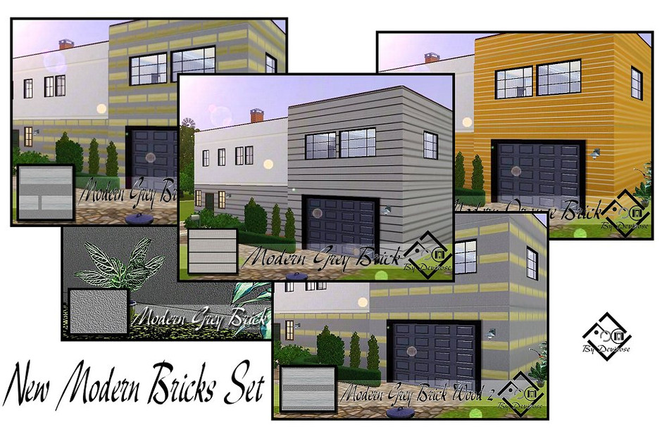 The Sims Resource - New Modern Bricks Set