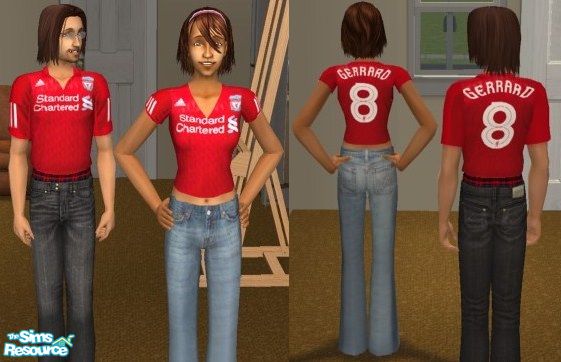The Sims Resource | Liverpool FC 2011 Home Shirt