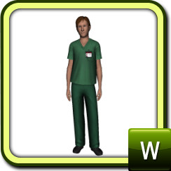 The Sims Resource | Scrubs: Surgical scrubs (Chris Turk)