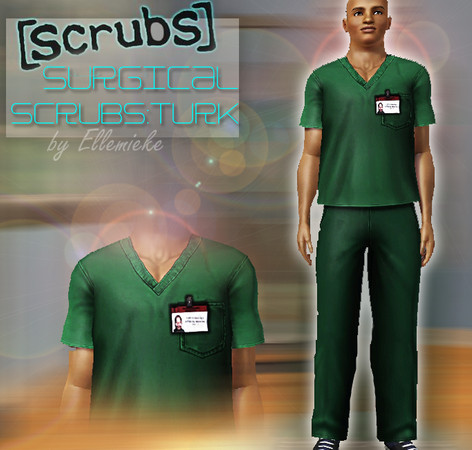 The Sims Resource | Scrubs: Surgical scrubs (Chris Turk)