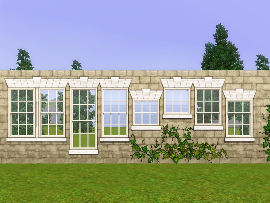 The Sims Resource - Queen Anne Sash Windows