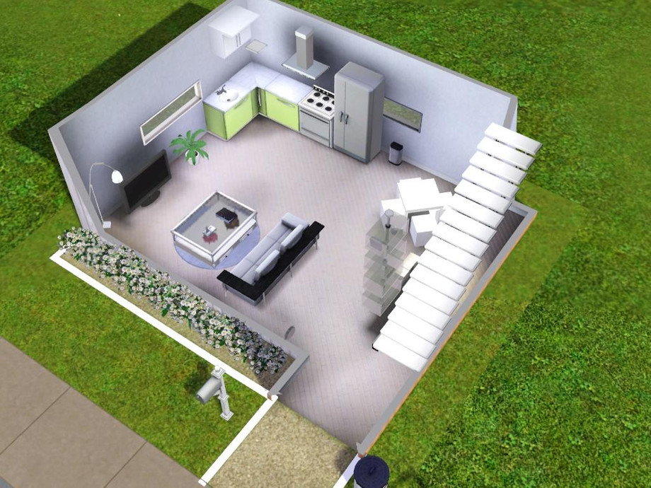 The Sims Resource | Simple modern house to start ($16393)