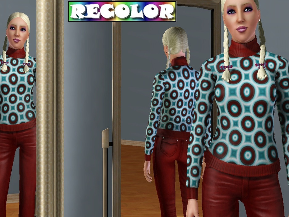 The Sims Resource | Colorful Pattern-Smaller Version