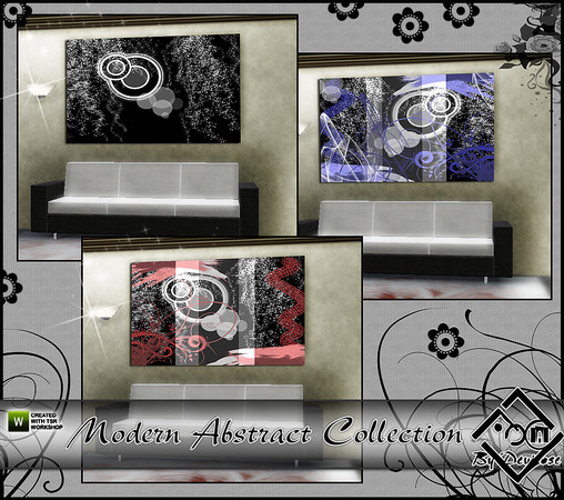 The Sims Resource | Modern Abstract Collection