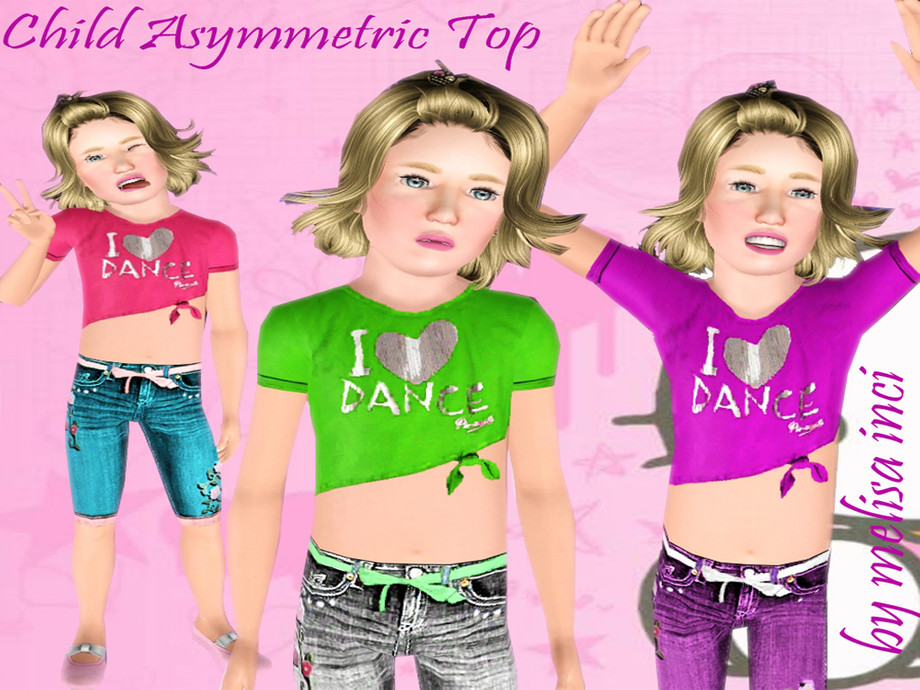 The Sims Resource | Child Asymmetric Top