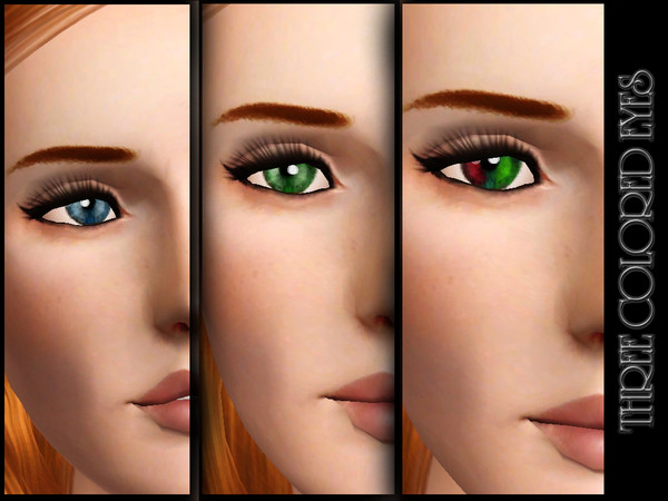 The Sims Resource | Three Colored Eyes