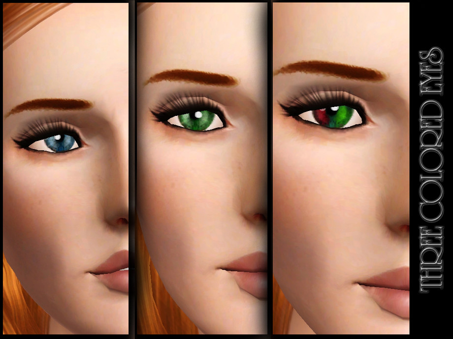 The Sims Resource | Three Colored Eyes