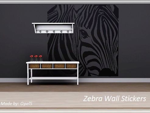 The Sims Resource | Zebra Wall Stickers