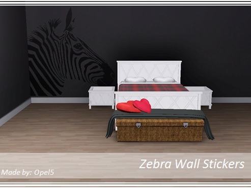 The Sims Resource | Zebra Wall Stickers