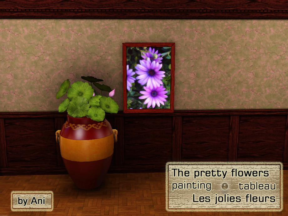 The Sims Resource | The pretty flowers painting by Ani's Creations