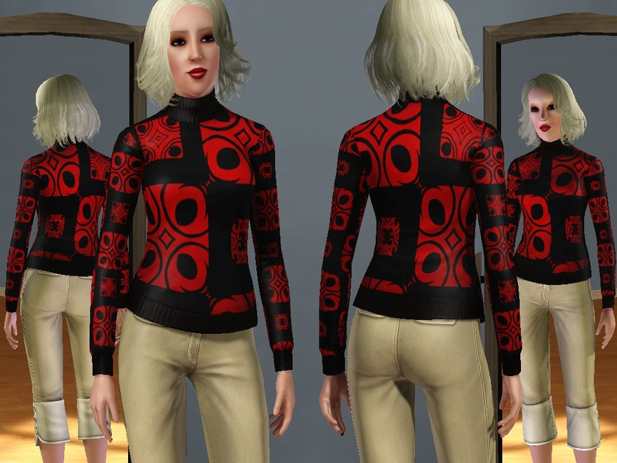 The Sims Resource - Red In Black-Set