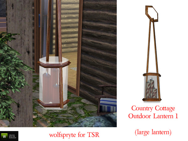 The Sims Resource | Country Cottage Outdoor Hanging Lanterns